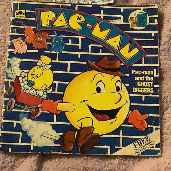Other | Pac Man Golden Book Pac Man And The Ghost Diggers | Poshmark